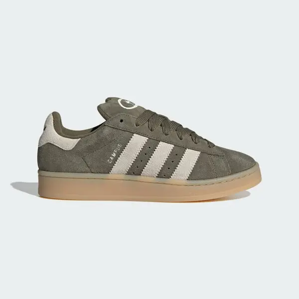 Adidas Campus 00s Shoes - Medium Dark Khaki / Off White